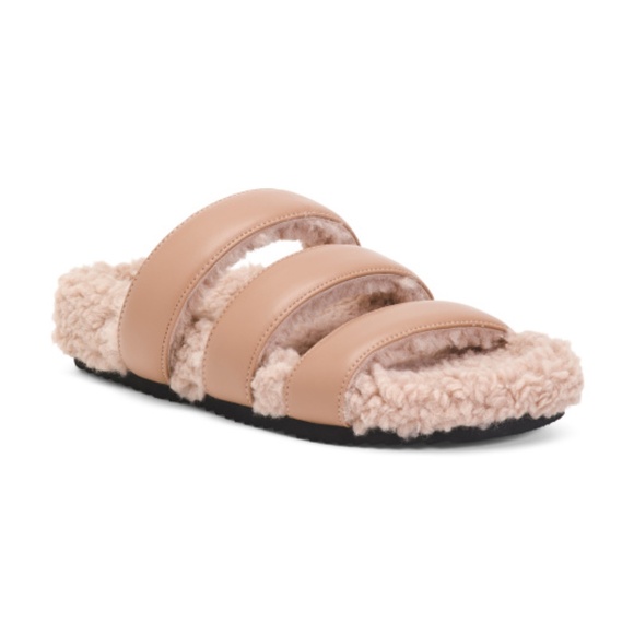 ROAM | Shoes | Nib Ram Triple Band Fuzzy Slides 9 0 | Poshmark